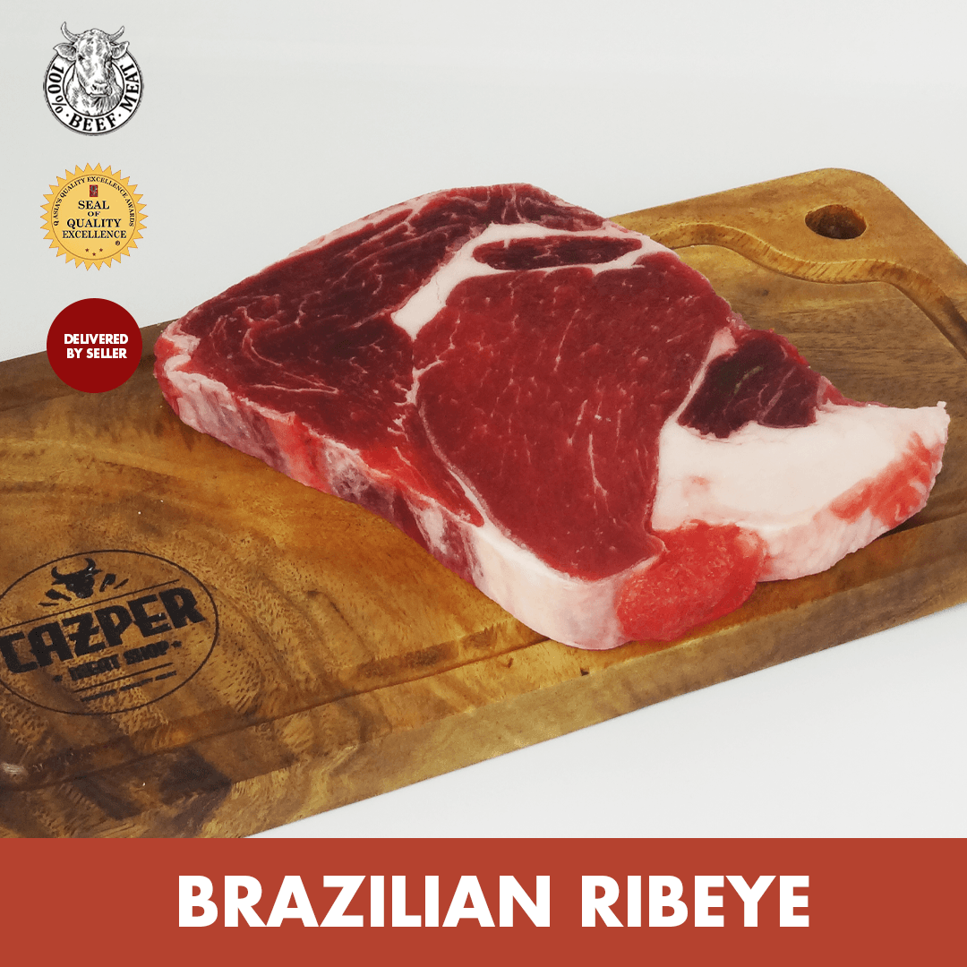 Cazper Meat Brazilian Grass-fed Ribeye (Premium - Select) (1kg/pack ...