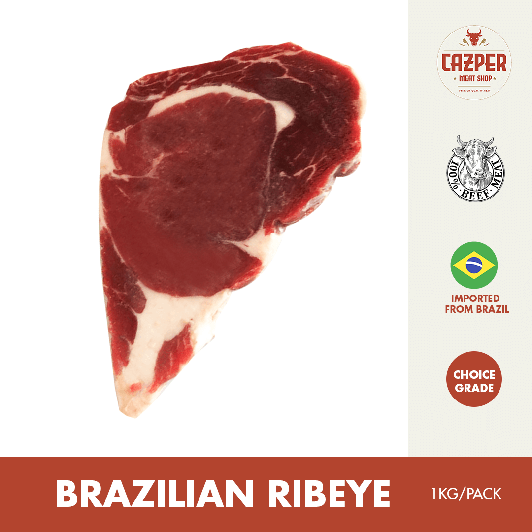 Cazper Meat Brazilian Grass-fed Ribeye (Premium - Select) (1kg/pack ...